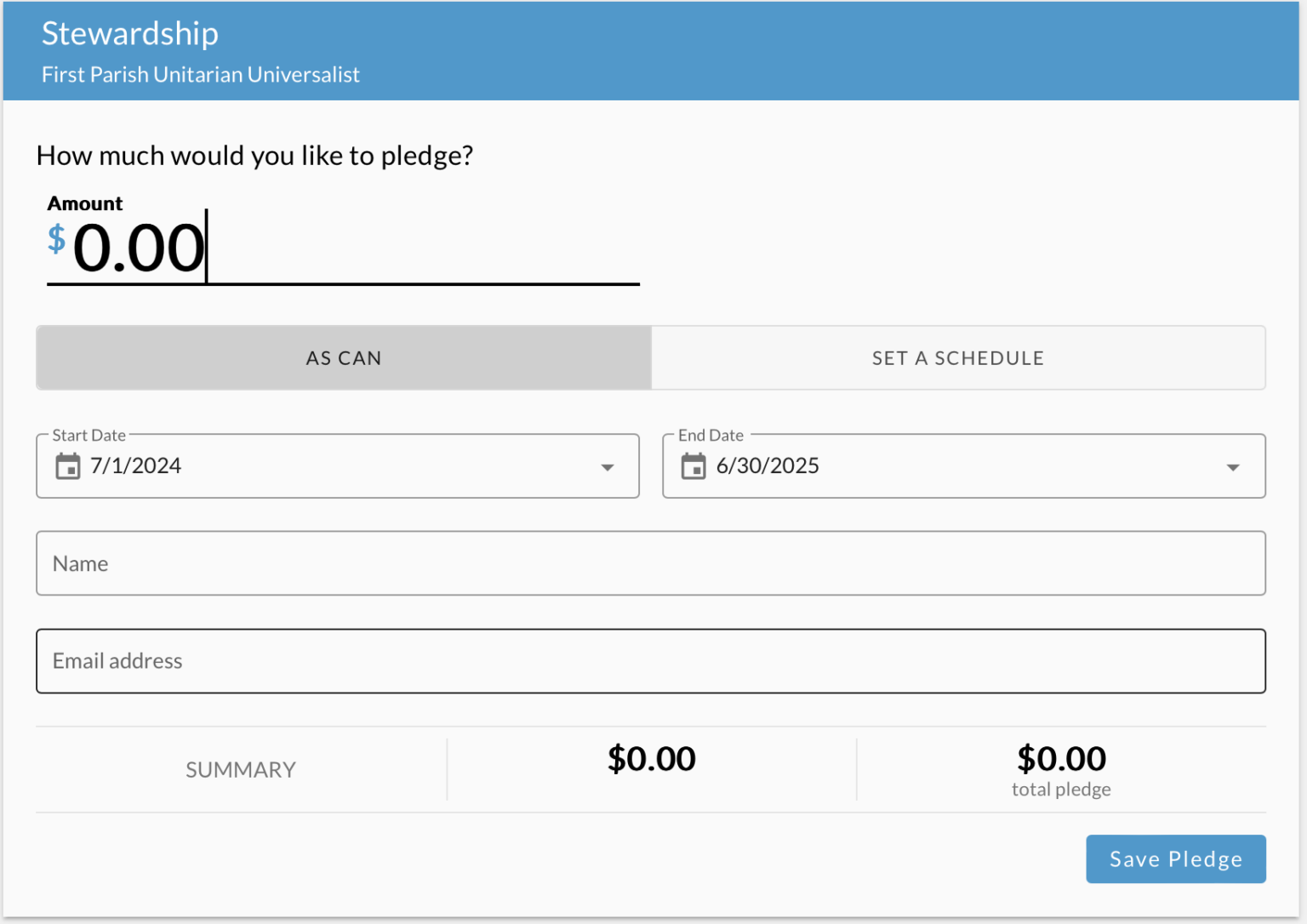 Pledge and Pay Options - First Parish Unitarian Universalist of ...