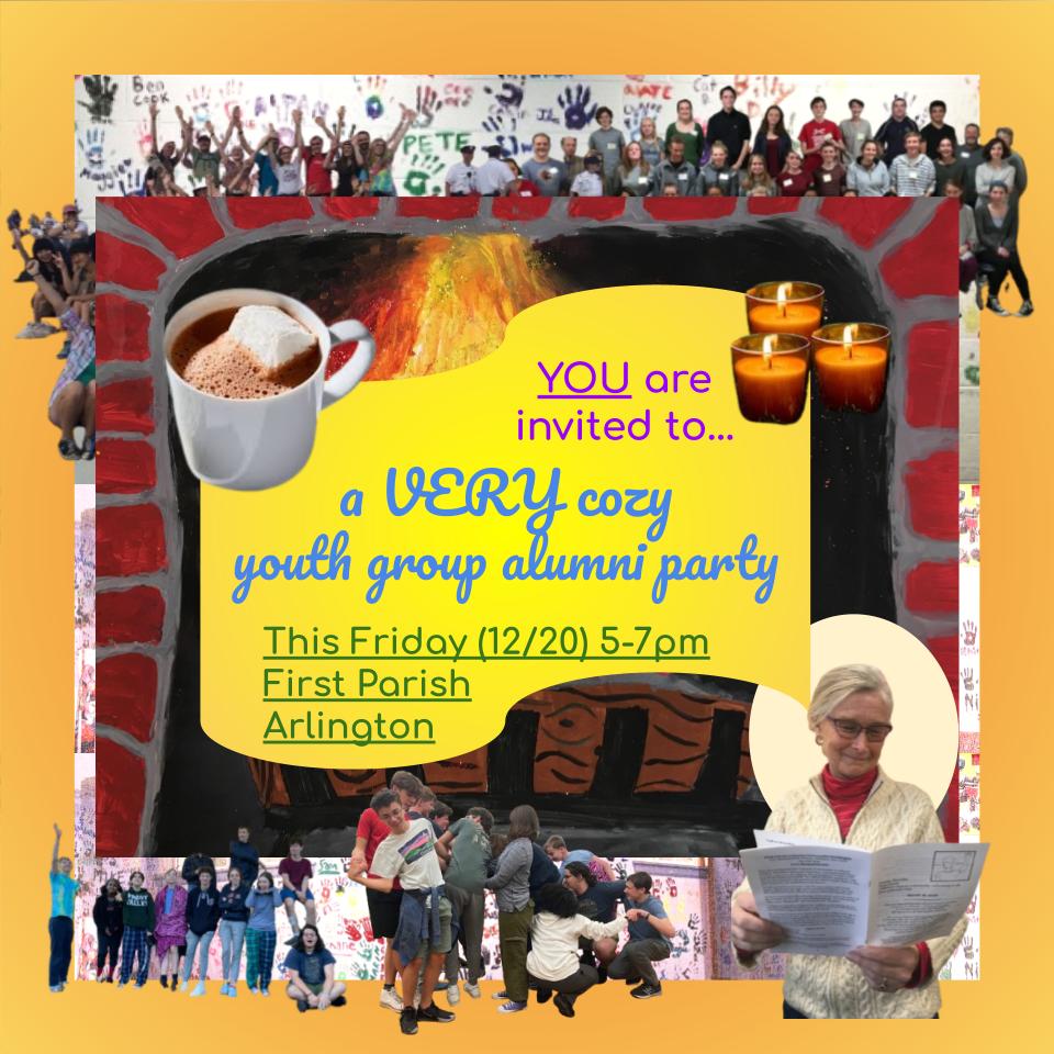 A VERY Cozy Youth Group Alumni Party - First Parish Unitarian ...